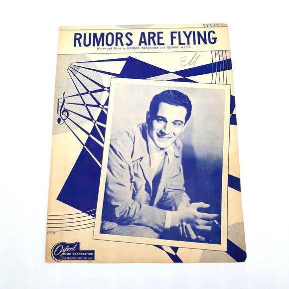 Oxford Music Corporation | Other | Vintage Sheet Music 946 Rumors Are ...